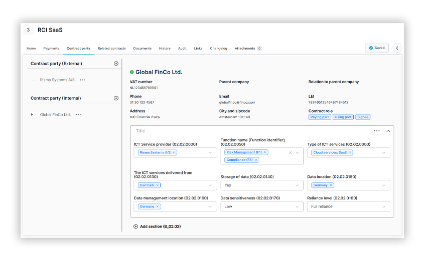 DORA Register of Information | Compliant Documentation | RISMA